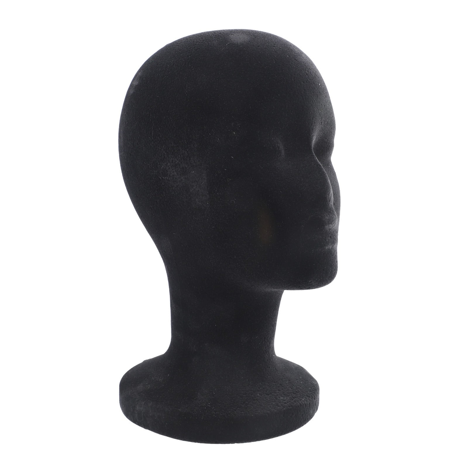Foam Black Velvet Female Wig Display Model Head Stand Lightweight ...
