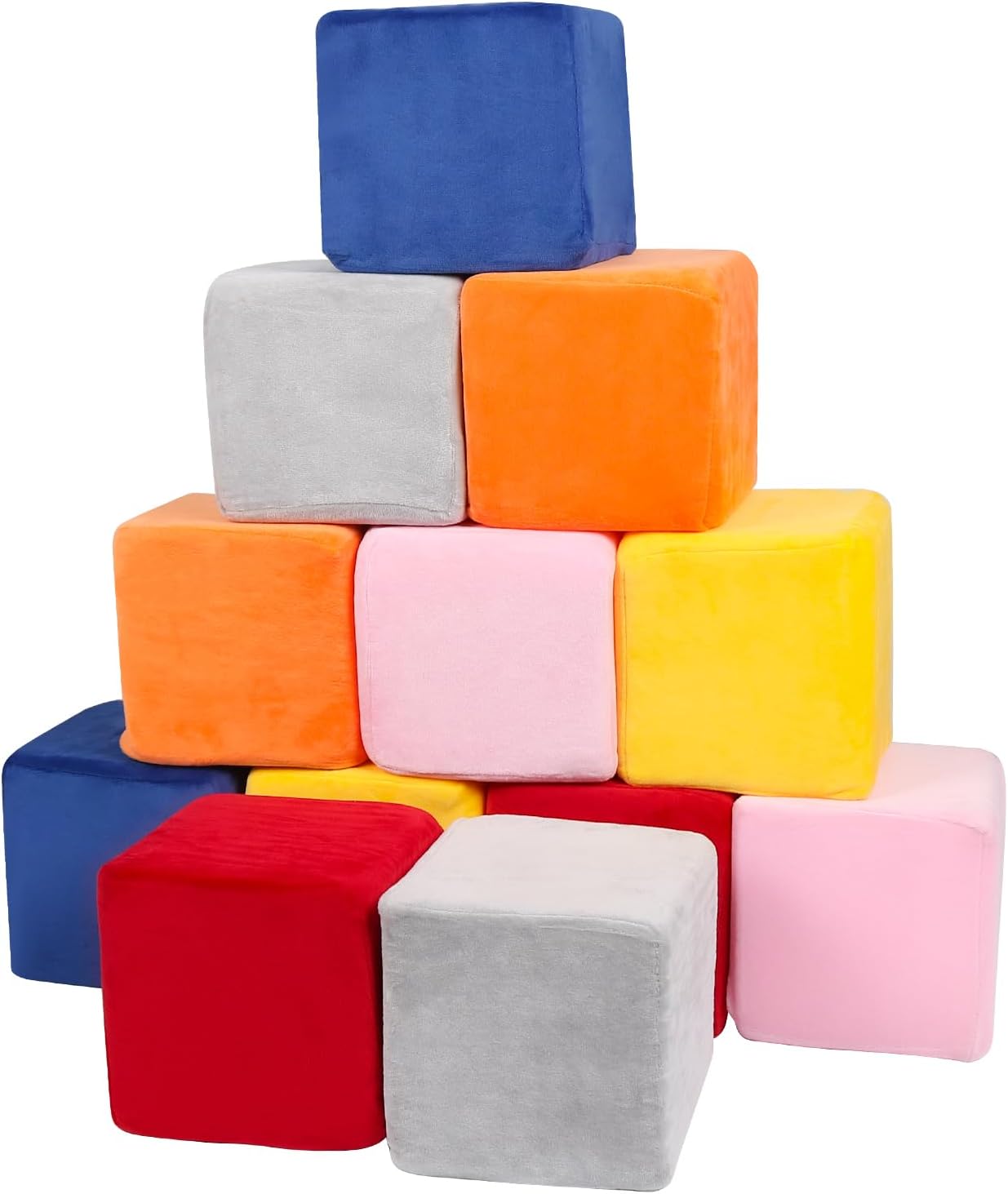 Foam Blocks for Toddlers, 5.5" Soft for Toddlers Colorful Stacking ...