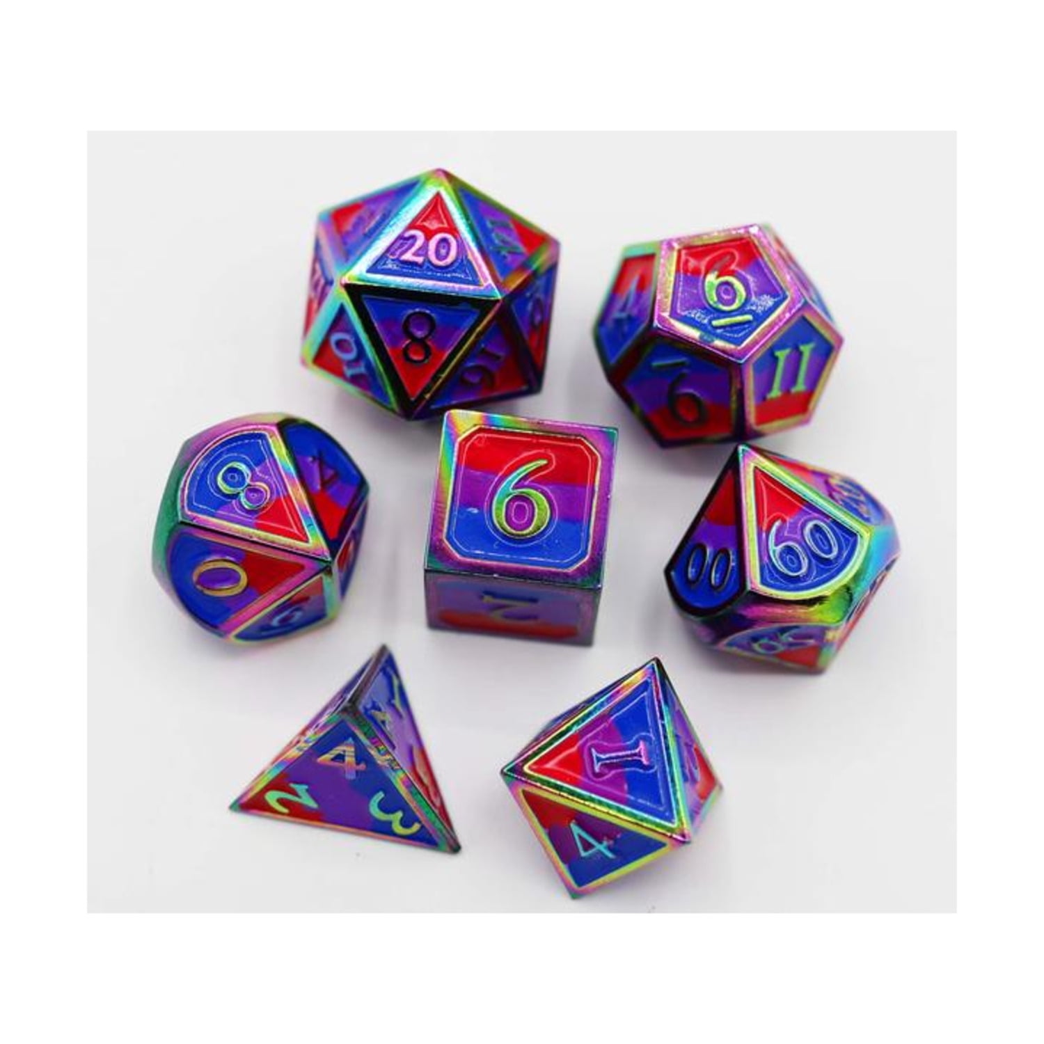 Foam Brain Games Metal Poly Set - Bisexual Pride (7) New - Walmart.com