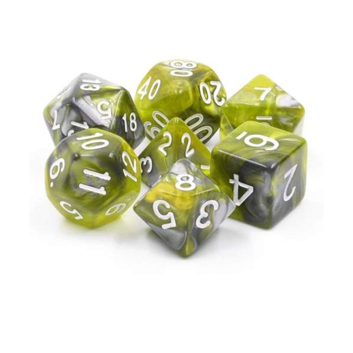 Foam Brain Games Poly Set - Green Flow w/White (7) New - Walmart.com