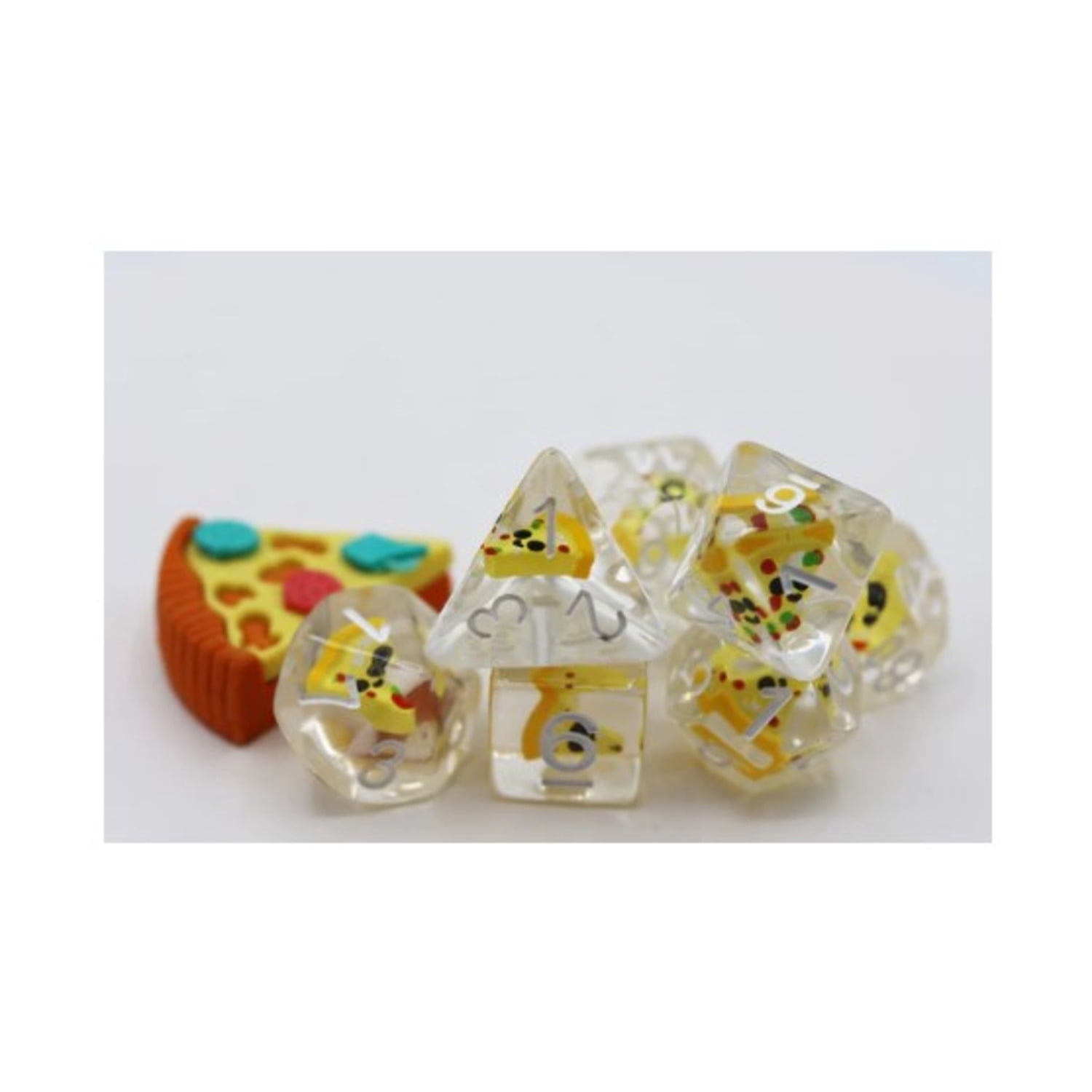 Foam Brain Games Poly Set - Pizza RPG w/White (7) New - Walmart.com