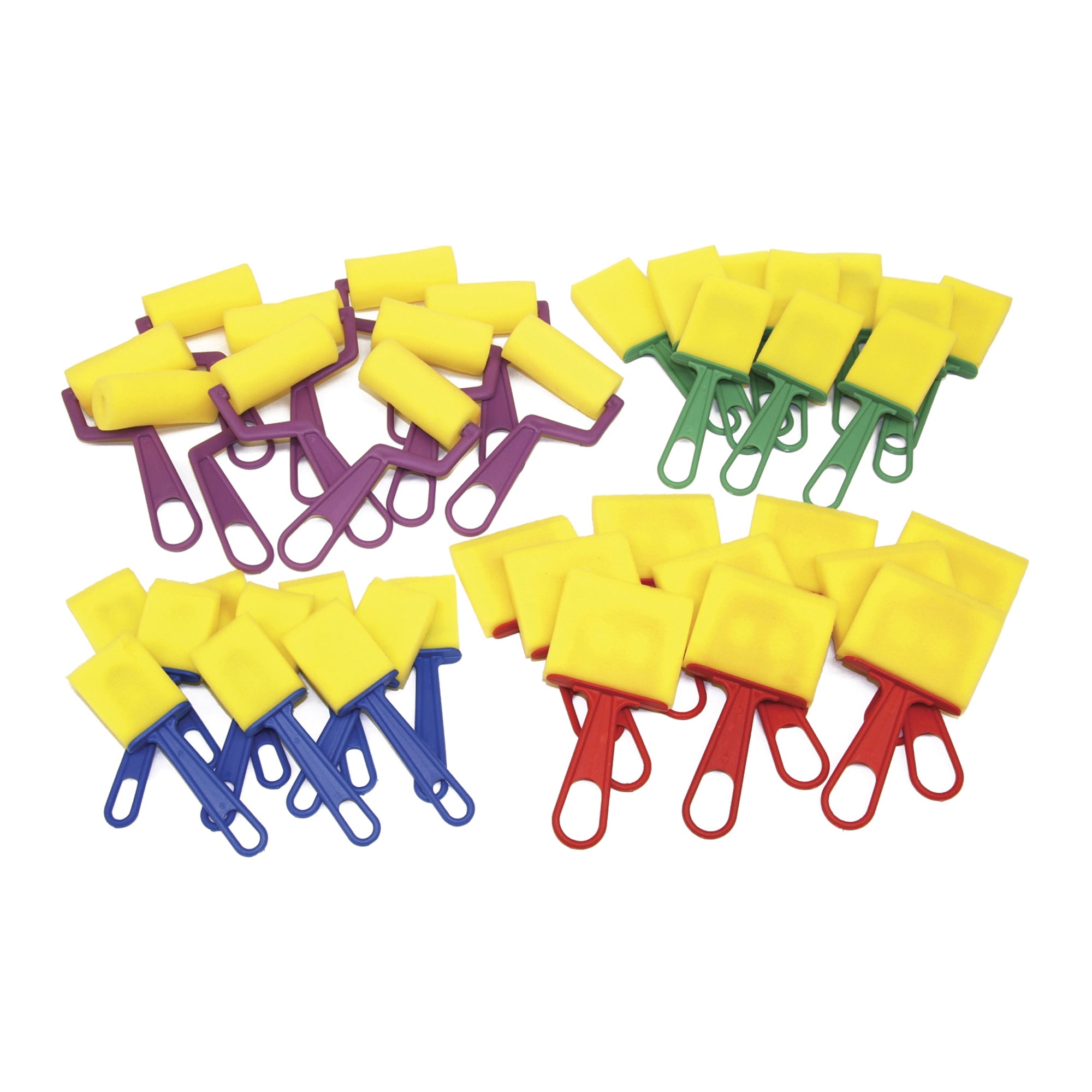 Foam Brush Set, 40 Per Pack, 2 Packs - Walmart.com