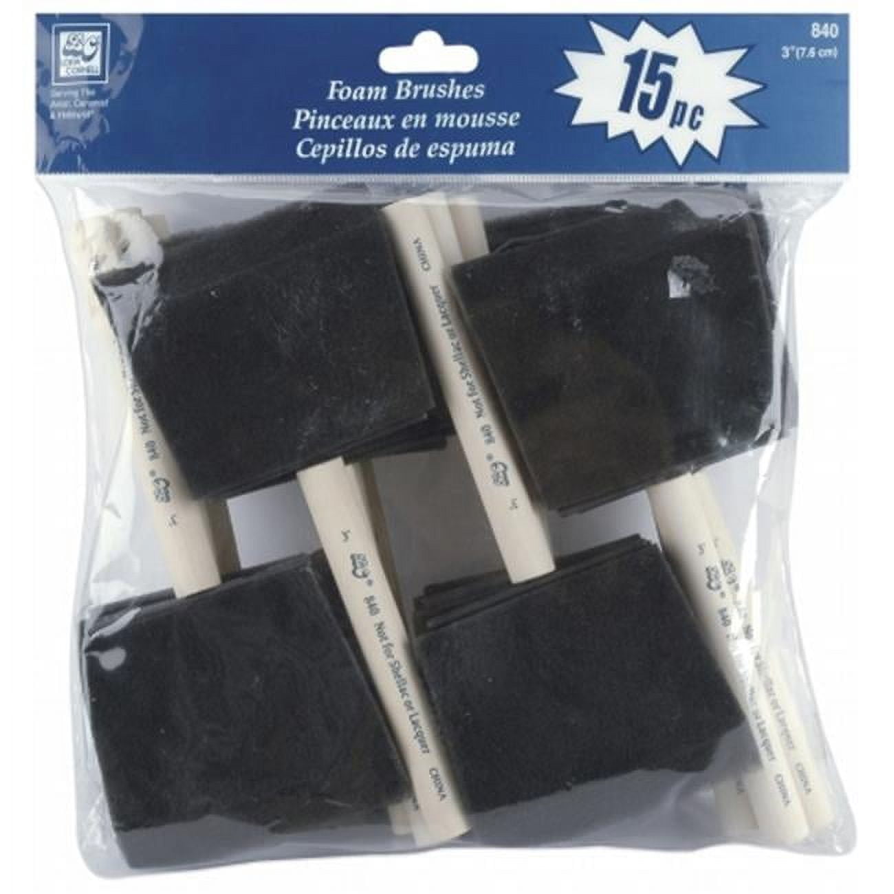 Foam Brushes 15/Pkg-3'' Width - Walmart.com