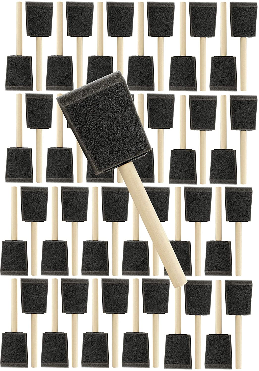Foam Brushes - 2 Inch - 48 Piece Poly Foam Brush Set - Walmart.com