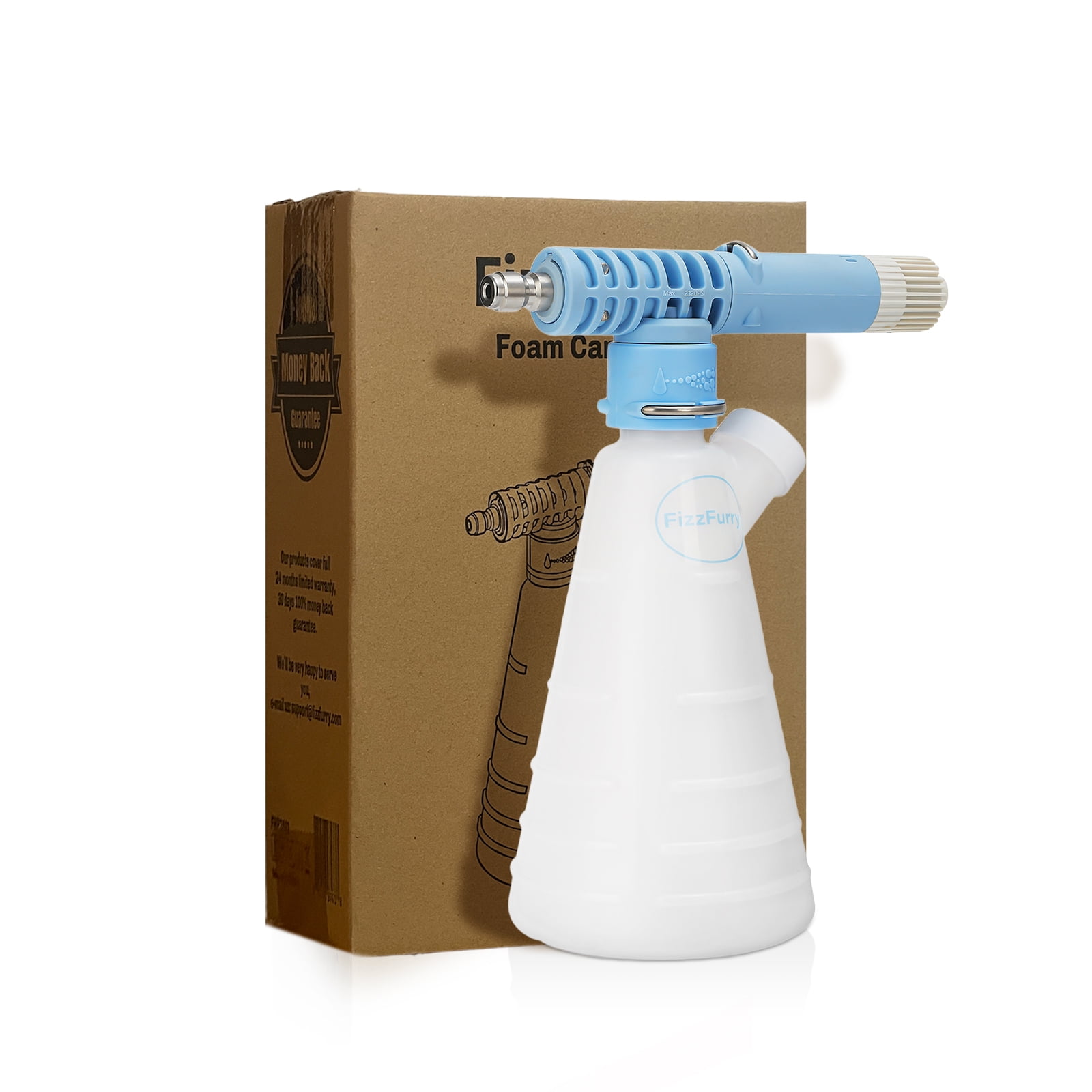 FizzFurry Foam Cannon for Pressure Washer, Adjustable Foam Gun with Max ...