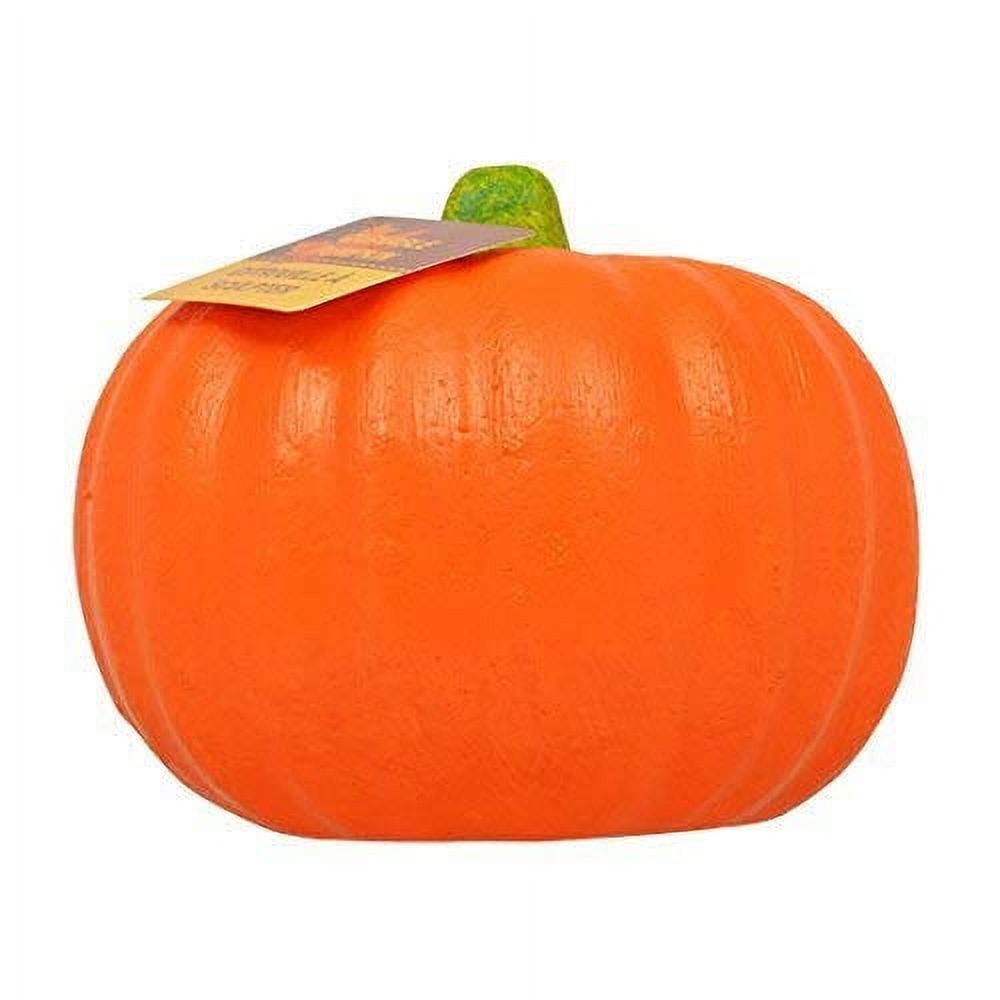 Greenbrier International Carvable Foam Pumpkin Decoration, Orange with ...