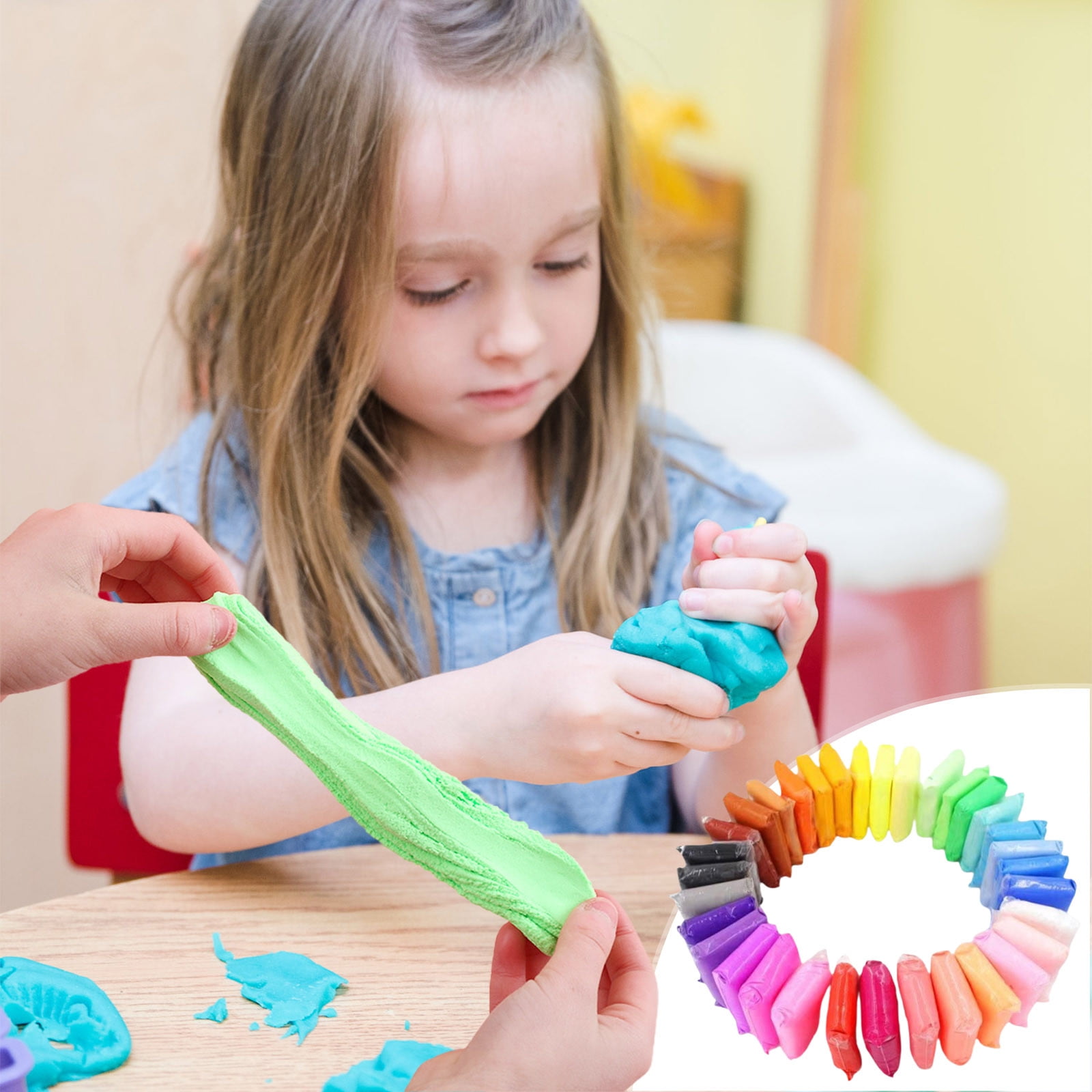 Foam Clay,Air Dry Clay,36 Colors Magic Foam DIY Molding Clay for Slime ...