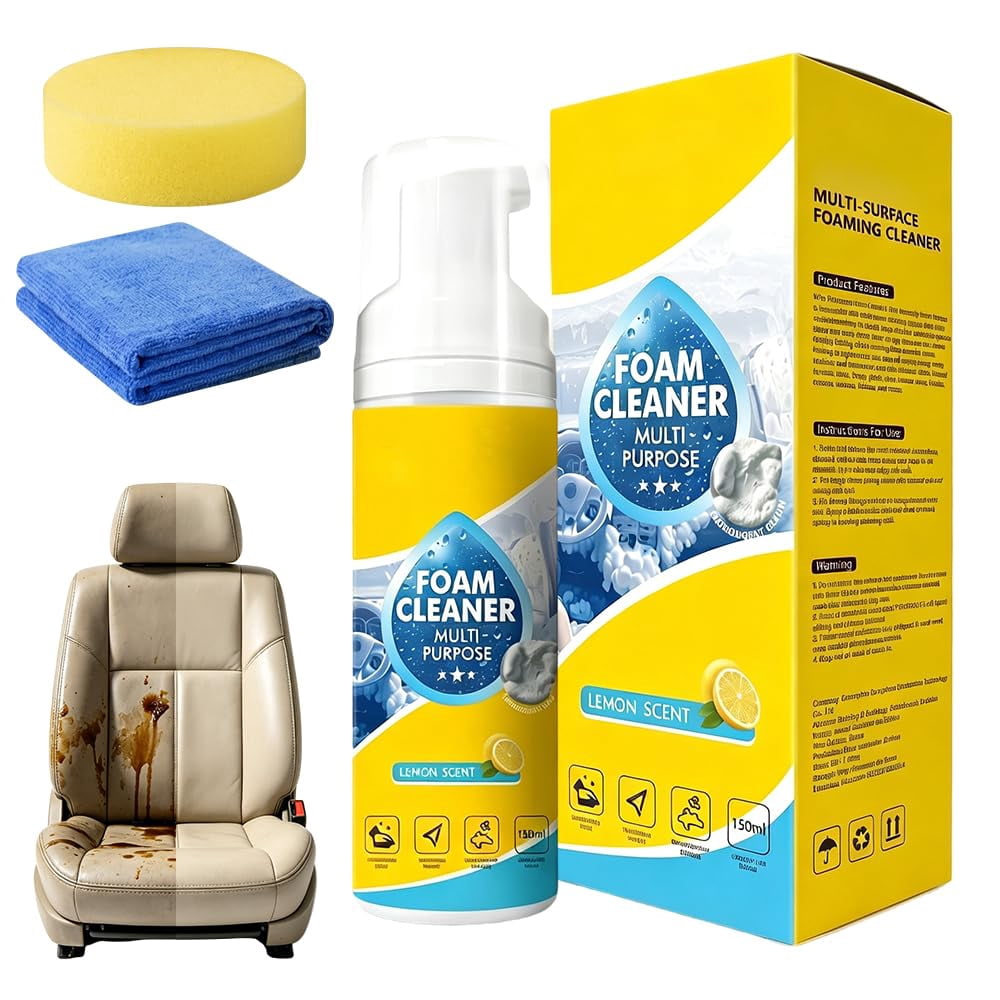 Foam Cleaner All Purpose, Multi Purpose Deep Cleaning Foam Spray for ...