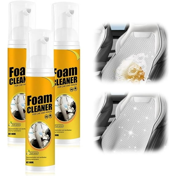 Foam Cleaner for Car,2026 New Magic Foam Cleaner Lemon Scent ...