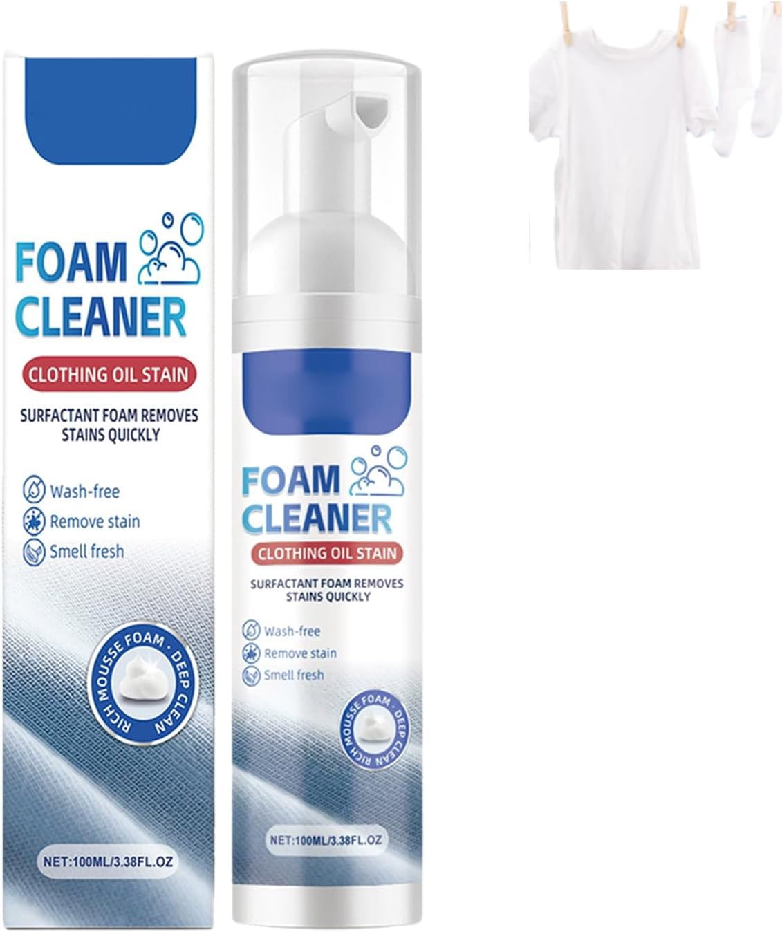 Foam Cleaner for Grease Stains on Clothes, Foam cleaner for grease ...