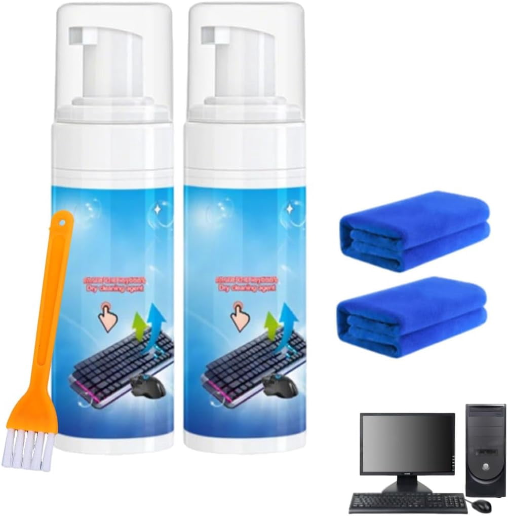 Foam Cleaner for Keyboard & Mouse, Keyboard & Electronics Cleaning Kit ...