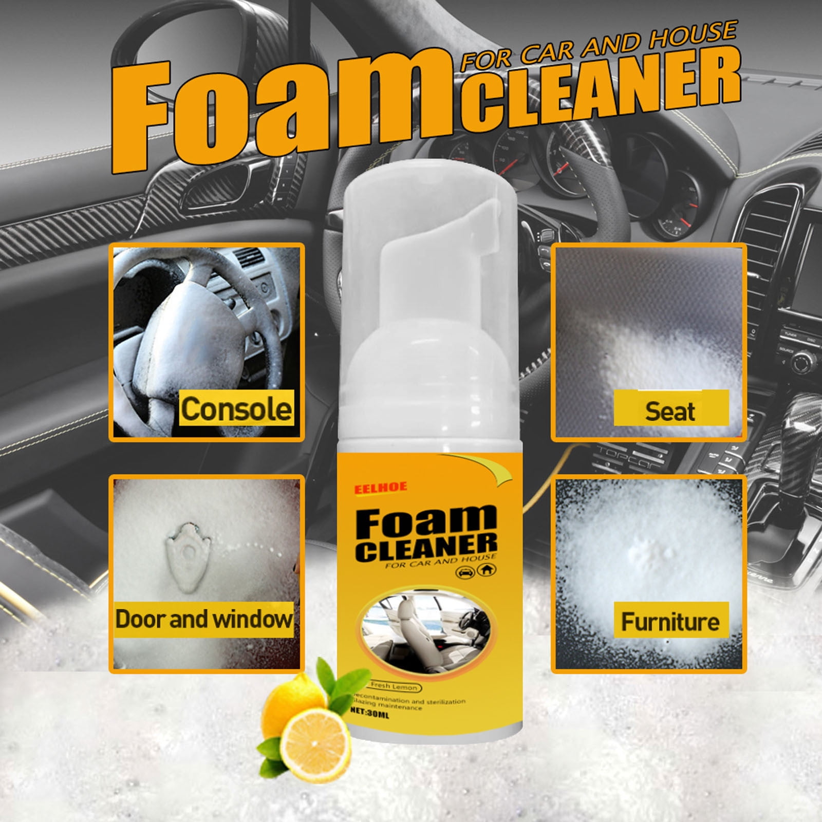 Foam Cleaning Agent, All-Purpose Sanitizer, 30ml Size, Non-Toxic ...