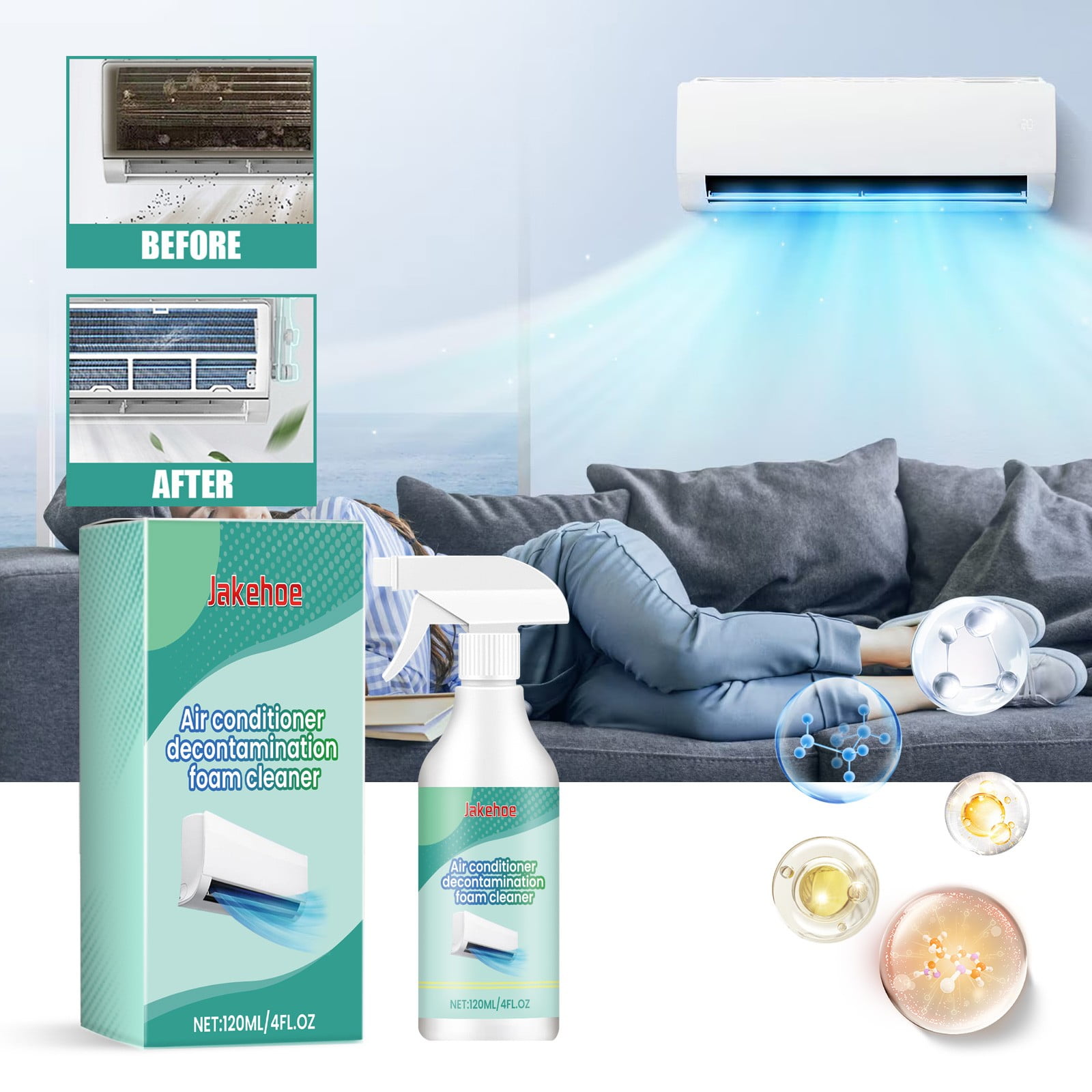 Foam Cleaning Agent, Household Machine Sanitizer, No Disassembly ...