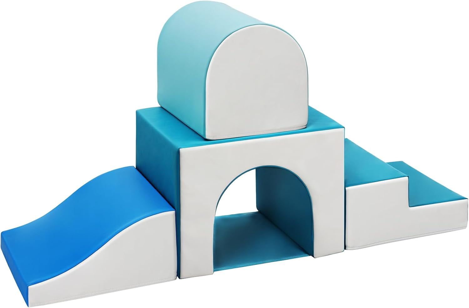 Foam Climbing Blocks for Toddlers: with a Tunnel - 4 PCS Foam Blocks ...