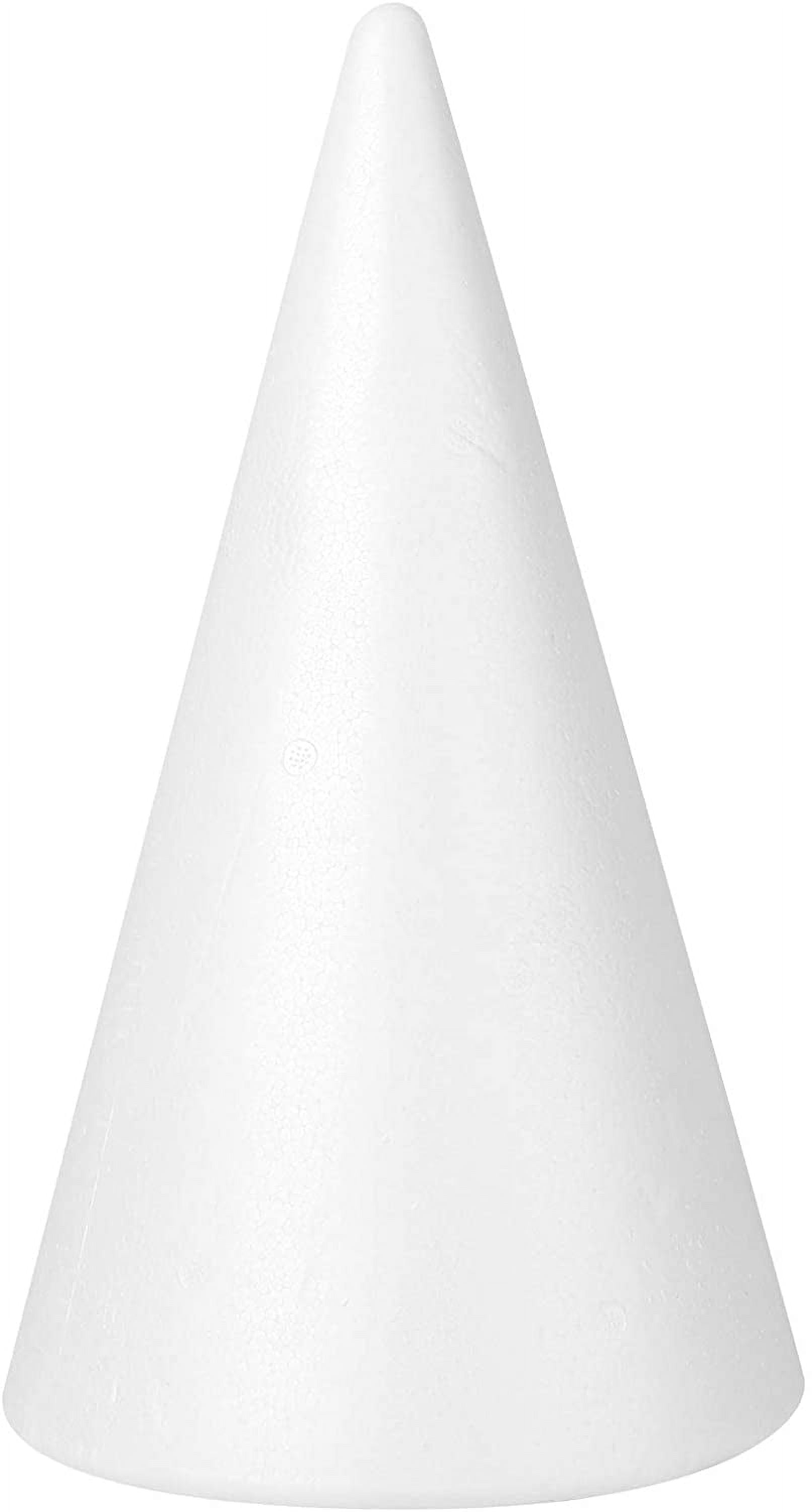 Foam Cone Polystyrene Cone Shapes White Christmas Tree Crafts Table ...