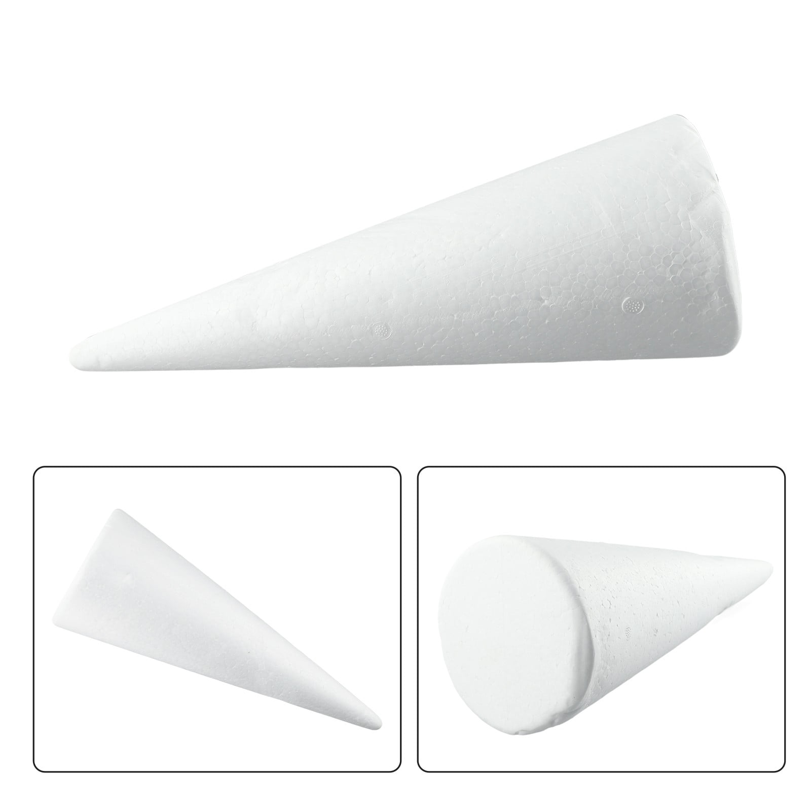 Foam Cones Polystyrene for Crafts Diy Painting Triangle Tree 35Cmx12 ...