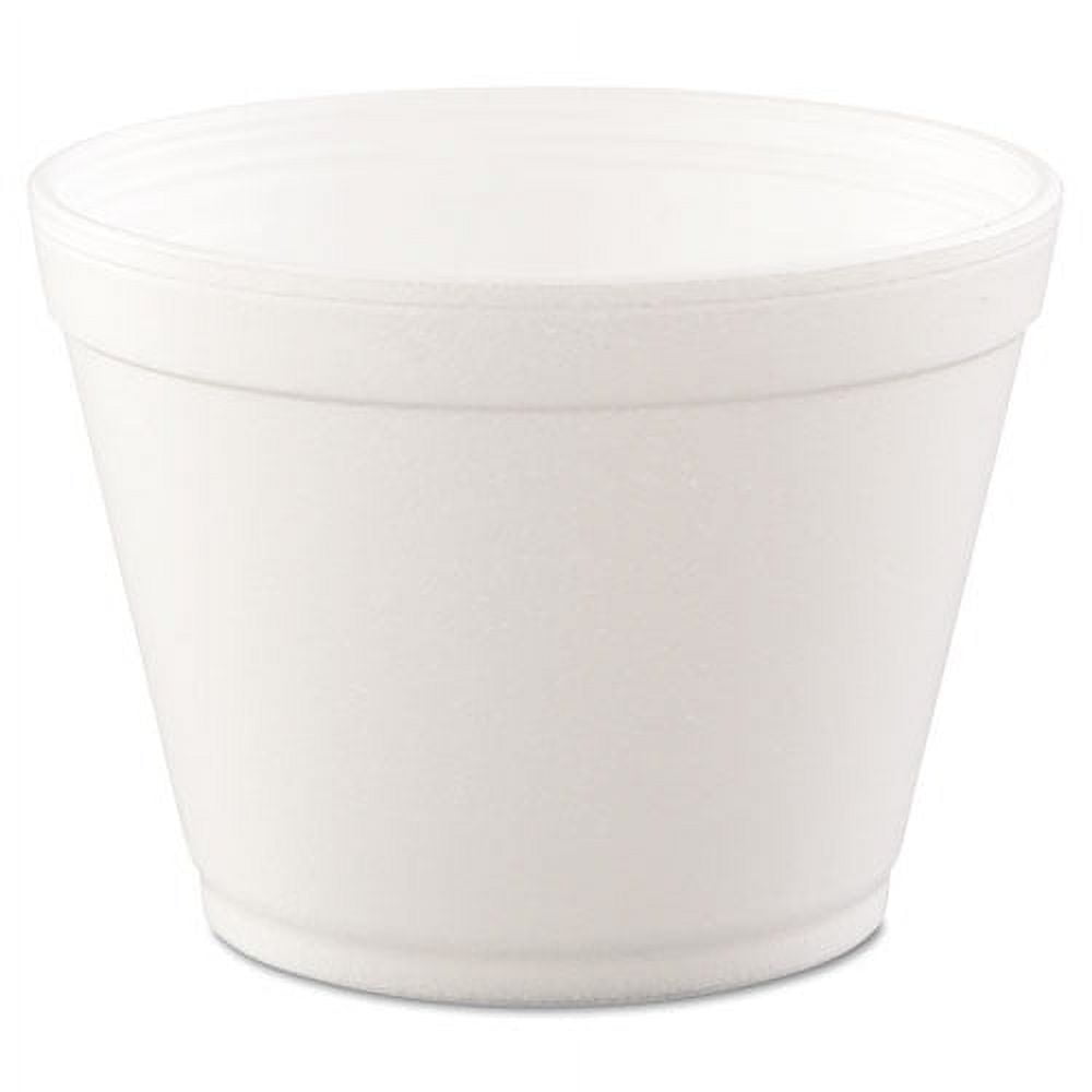Foam Containers,16 Oz, White, 25/bag, 20 Bags/carton | Bundle of 5 ...