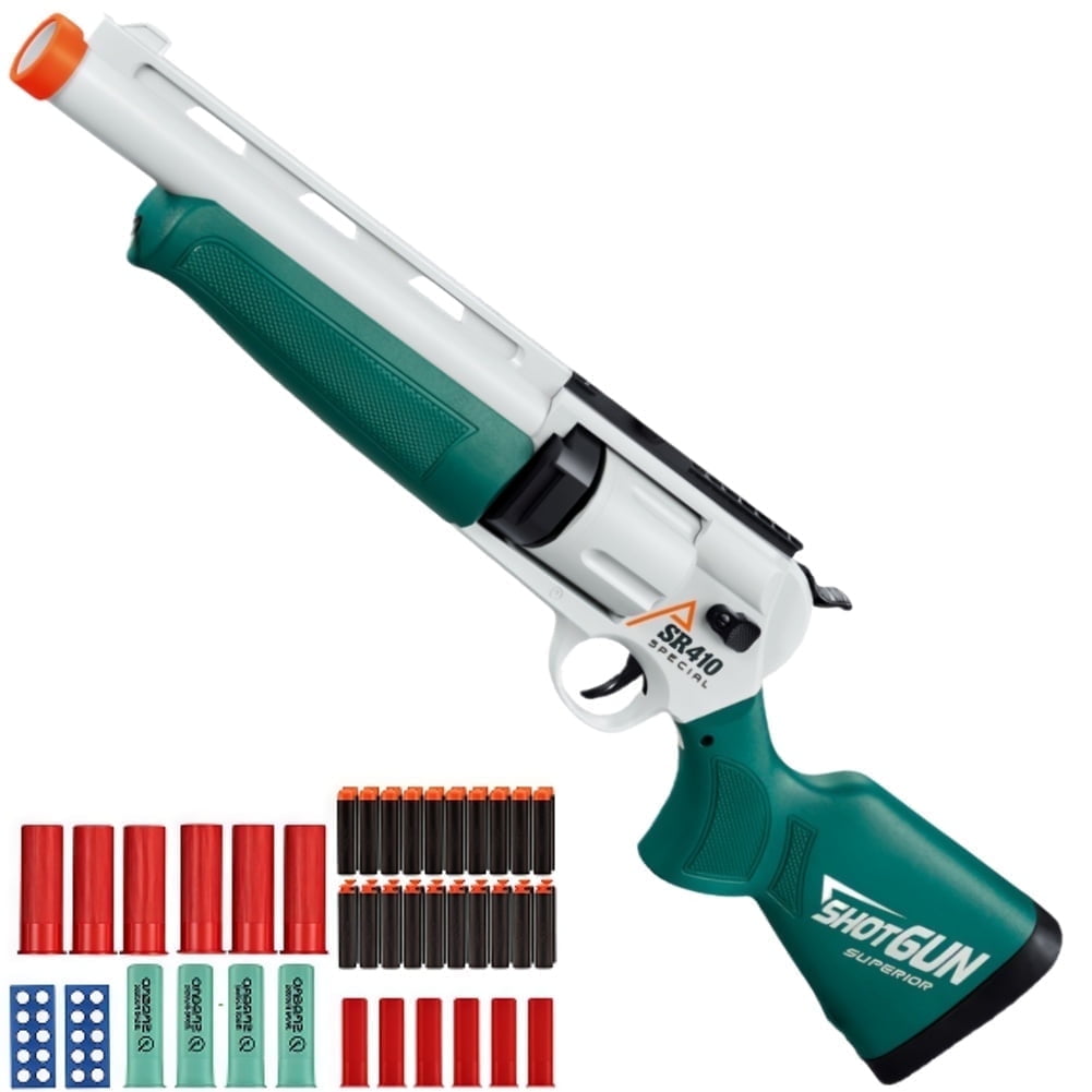 Foam Dart Blaster 2 in 1 EVA Foam Ball Blaster with 60 foam dart for ...