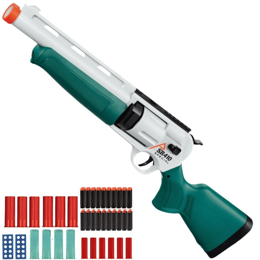 Foam Dart Blaster 2 in 1 EVA Foam Ball Blaster with 60 foam dart for ...
