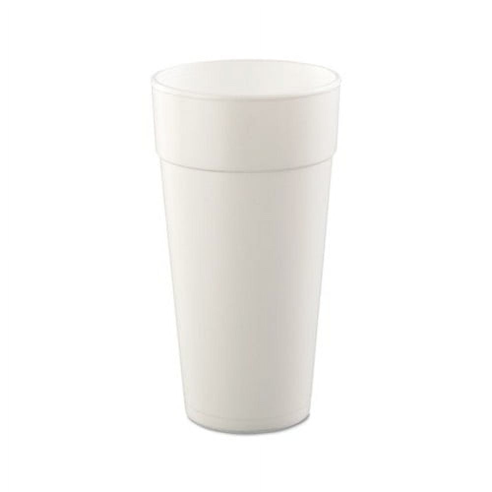 Walmart Styrofoam Large Hot/Cold Disposable Beverage Cups, 24oz, White ...