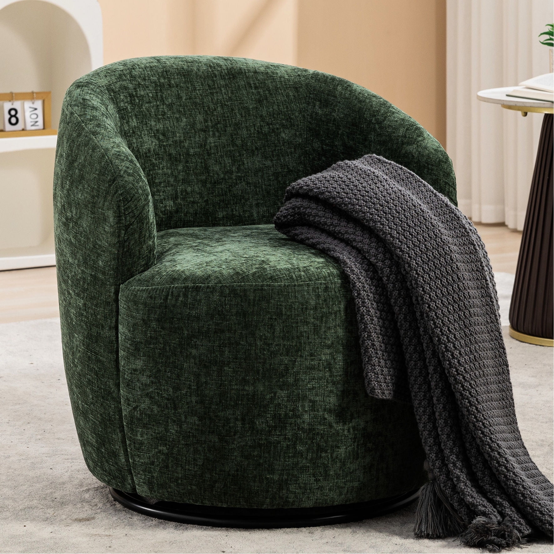 Foam Filled - 360° Swivel Movement - Bedroom Setting - Easy Assembly in ...