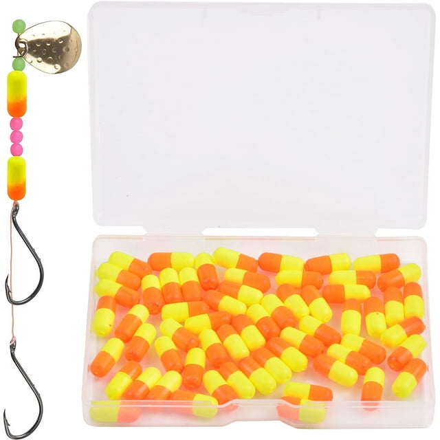 Foam Floats Fishing Rig Floats - 60 Pack Pompano Rig Floats Snell Float ...