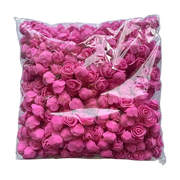 Foam Flower Rose Head 500Pcs 3Cm Artificial Rose Head Foam Bear Rose ...