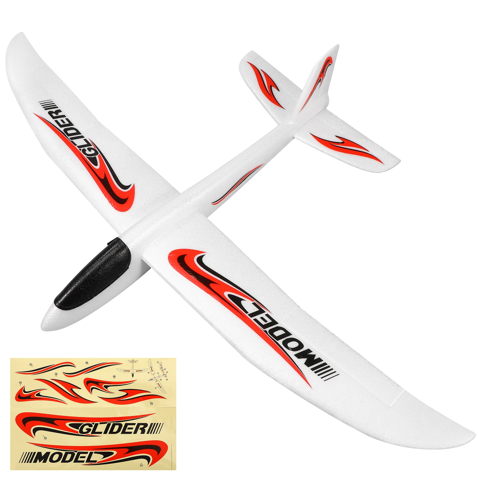 Foam Glider Airplane, 39 inch Large Throwing Glider Planes Lightweight ...