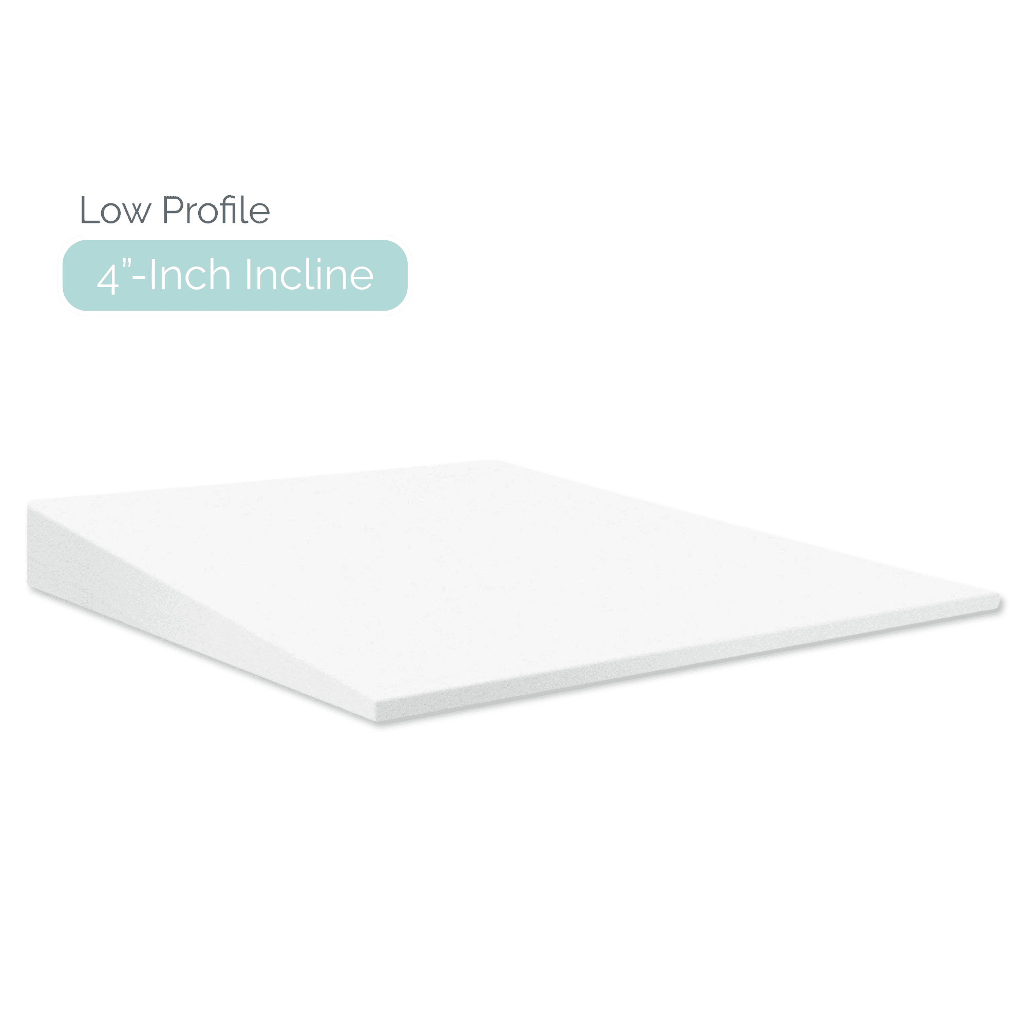 Foam Global Bed Wedge Mattress Topper 2.0, Low Profile 4-Inch Incline ...