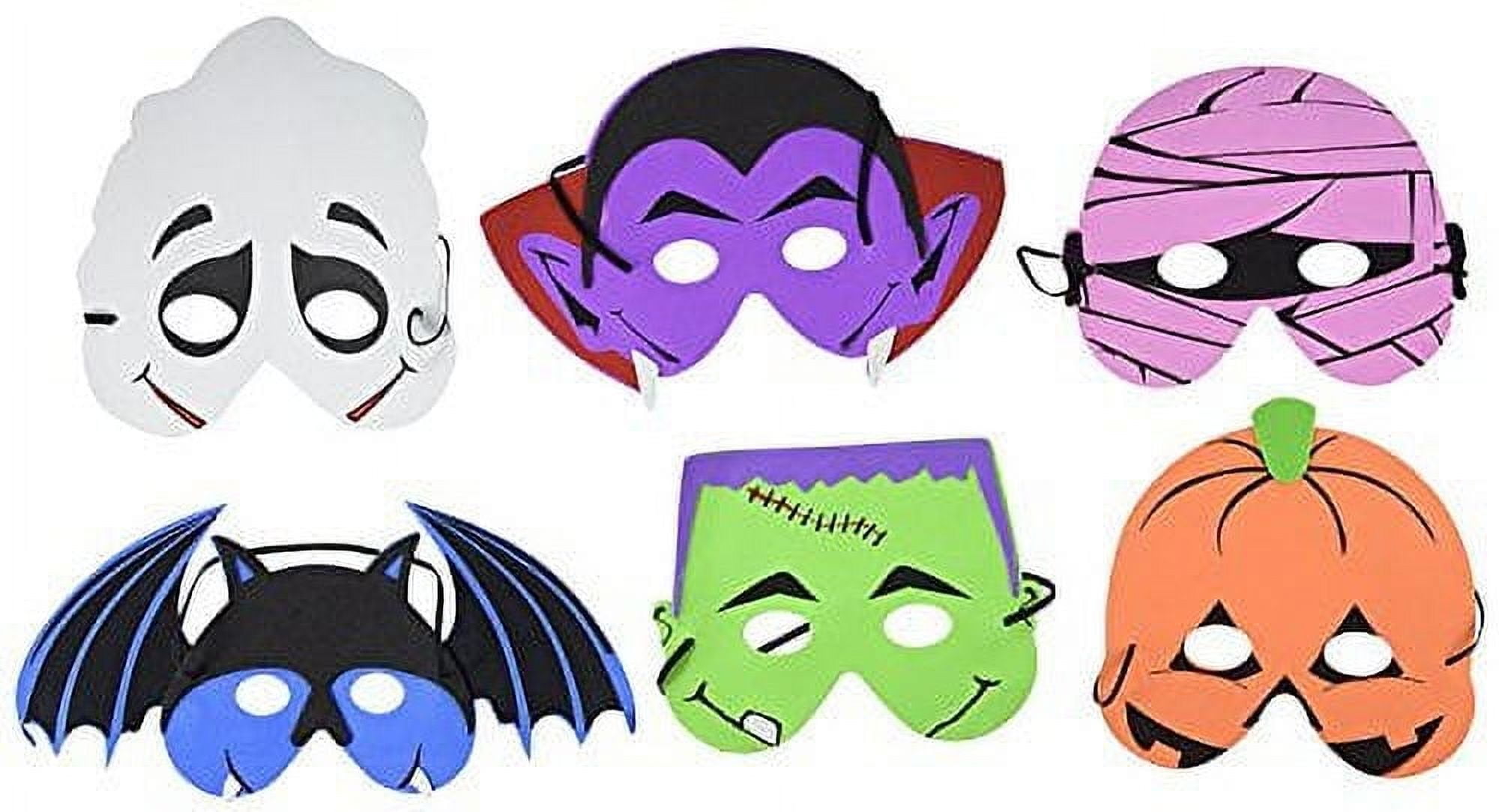 Foam Halloween Masks - 12pk - Walmart.com