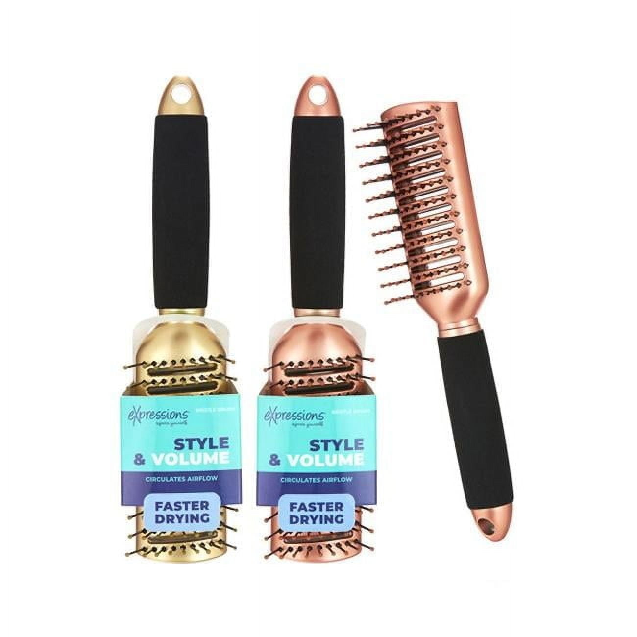 Foam Handle Vented Brushes, Gold & Rose Gold - Pack of 48 - Walmart.com