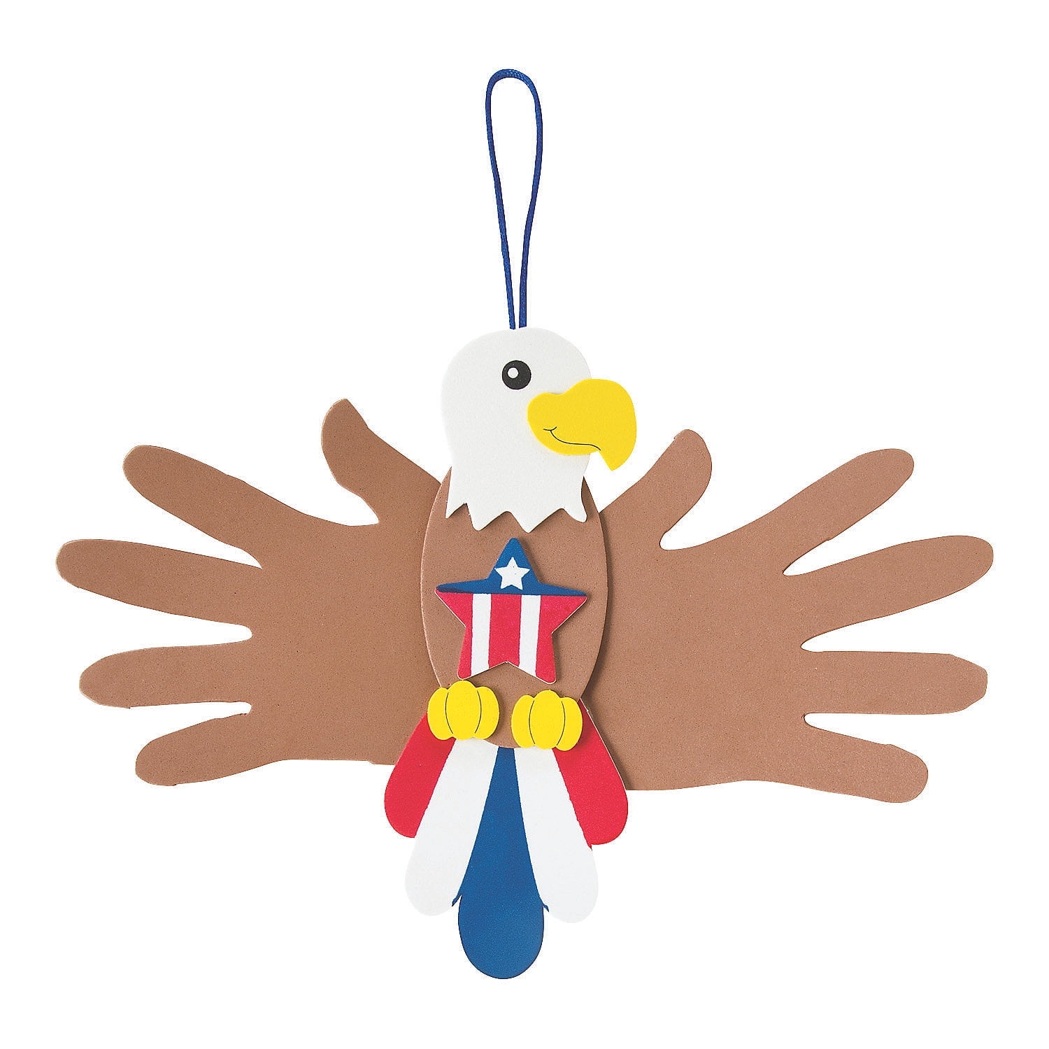 Foam Handprint Patriotic Eagle Craft Kit - Craft Kits - 12 Pieces ...