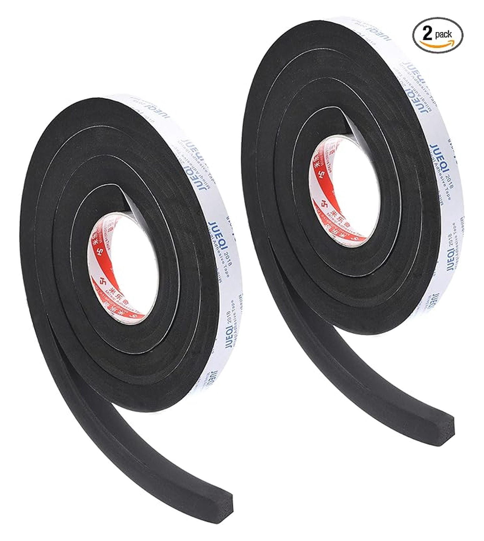 Foam Insulation Tape 3/8" x 6.6Ft (2 Rolls), Weather Stripping for ...