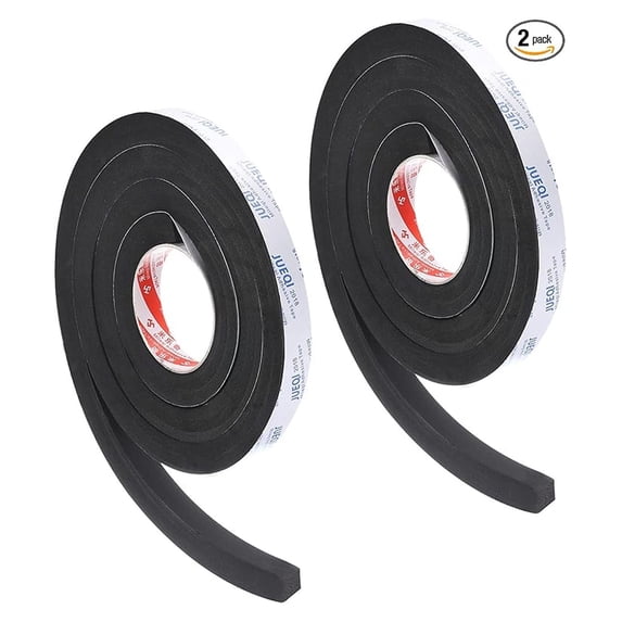 Foam Insulation Tape 3/8" x 6.6Ft (2 Rolls), Weather Stripping for ...