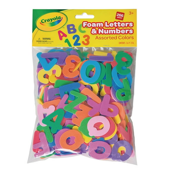 Foam Letters & Numbers, Assorted Colors, 266 Pieces | Bundle of 5 Packs ...