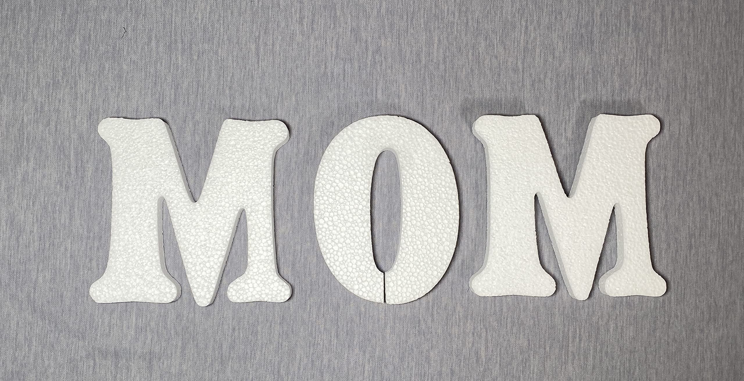 Foam Letters for MOM Signage for Mother Day and Mom Appreciation (3 ...