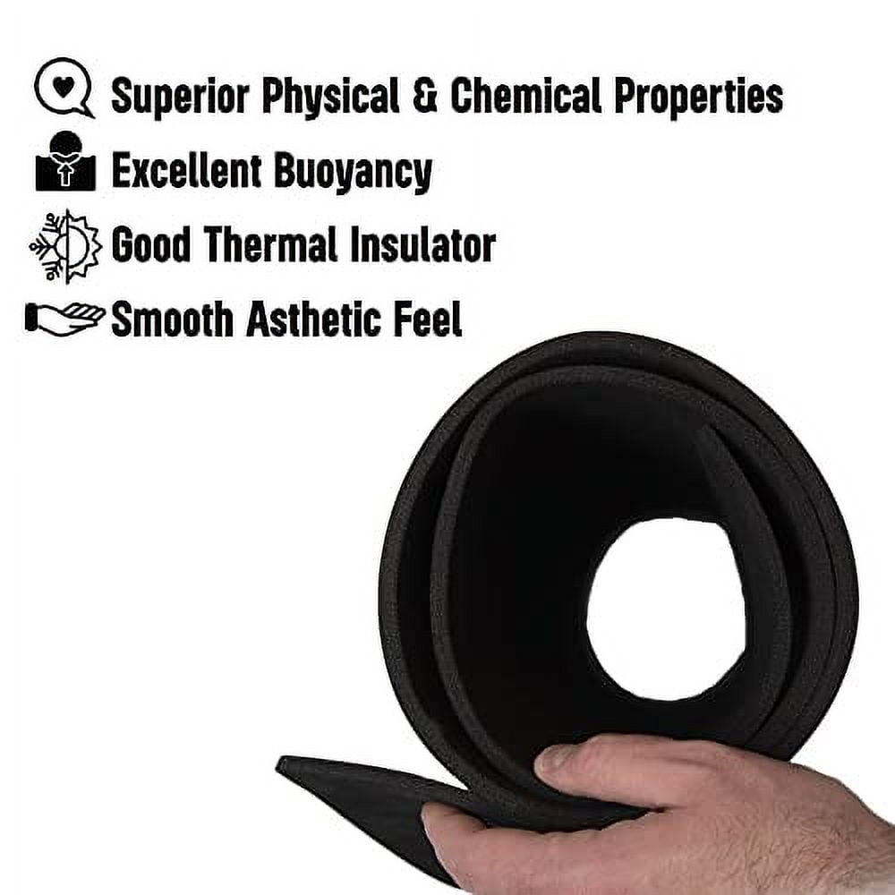 Foam Mart L200 EVA Foam Sheet – 1" x 48" x 72" - Black – High Density ...