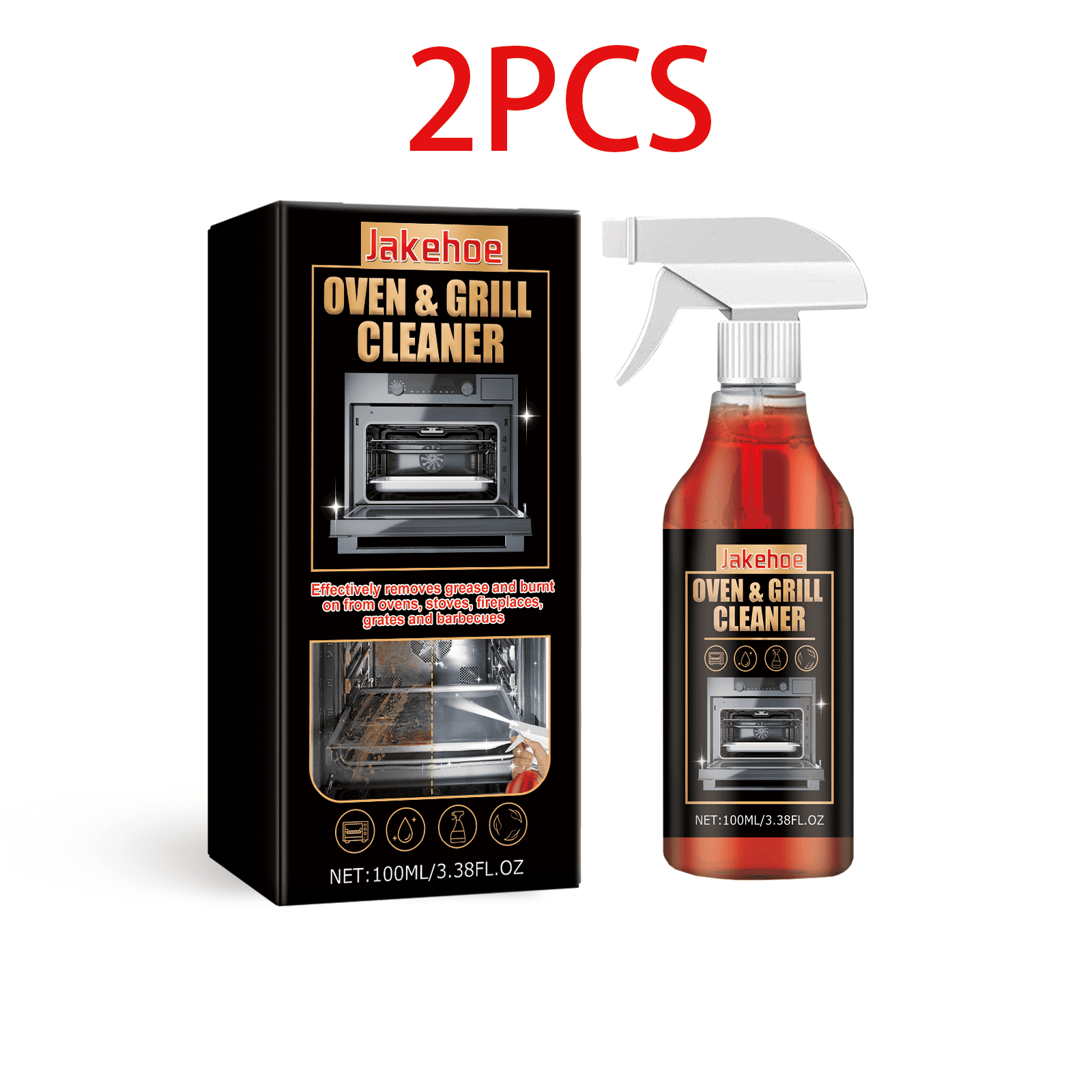 Foam Master Oven & Grill Cleaner - Lifts Away Grease & Grime from Ovens ...
