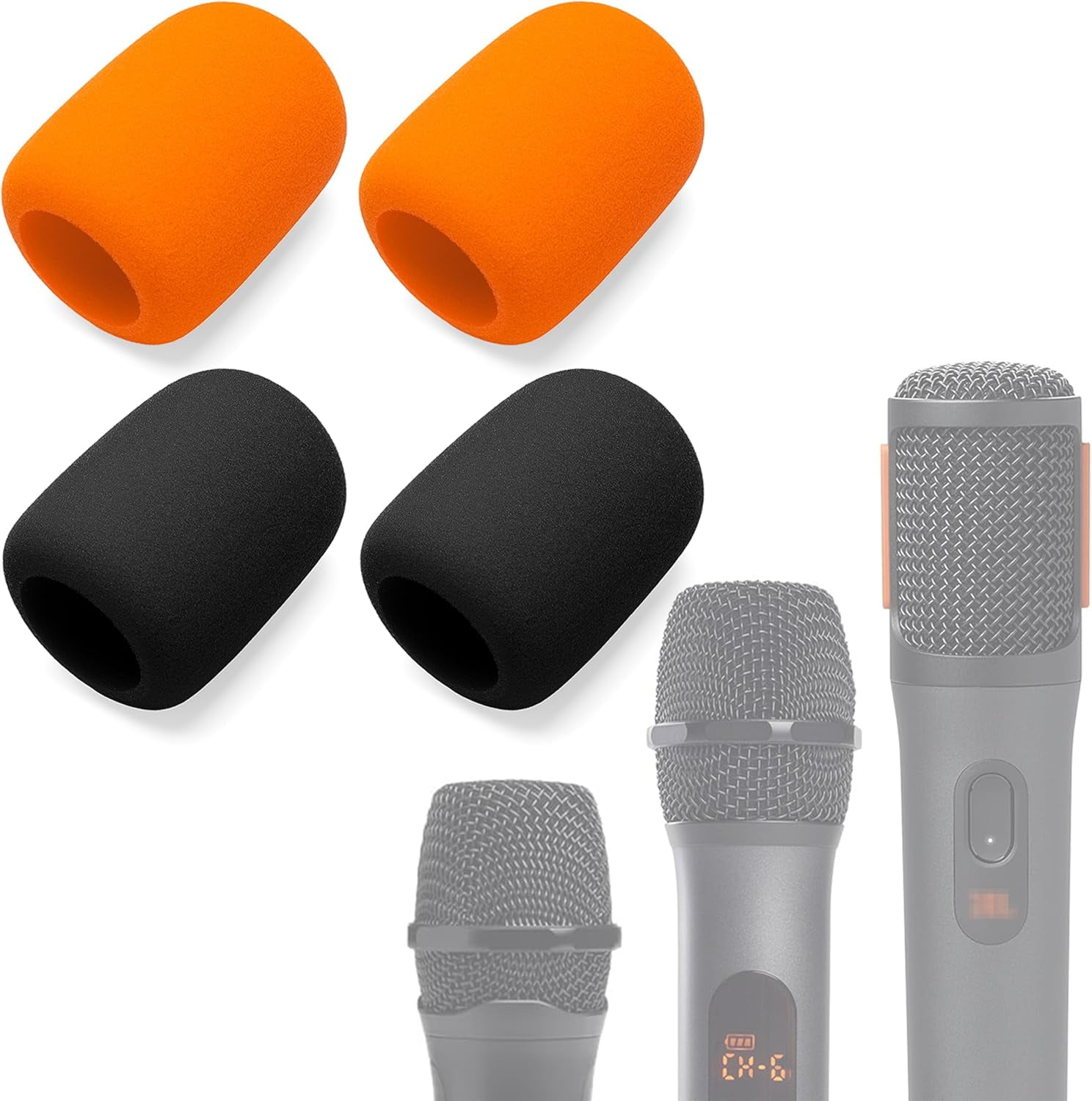 Foam Mic Cover Compatible with JBL PartyBox Wireless Mic Microphones ...