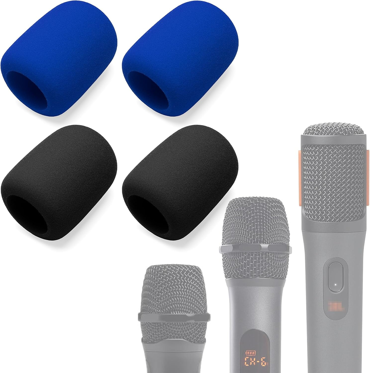 Foam Mic Cover Compatible with JBL PartyBox Wireless Mic Microphones ...