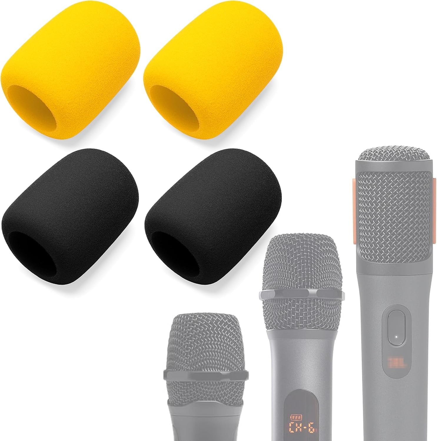 Foam Mic Cover Compatible with JBL PartyBox Wireless Mic Microphones ...