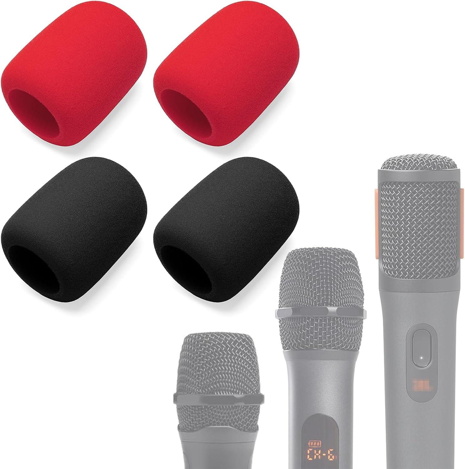 Foam Mic Cover Compatible with JBL PartyBox Wireless Mic Microphones ...