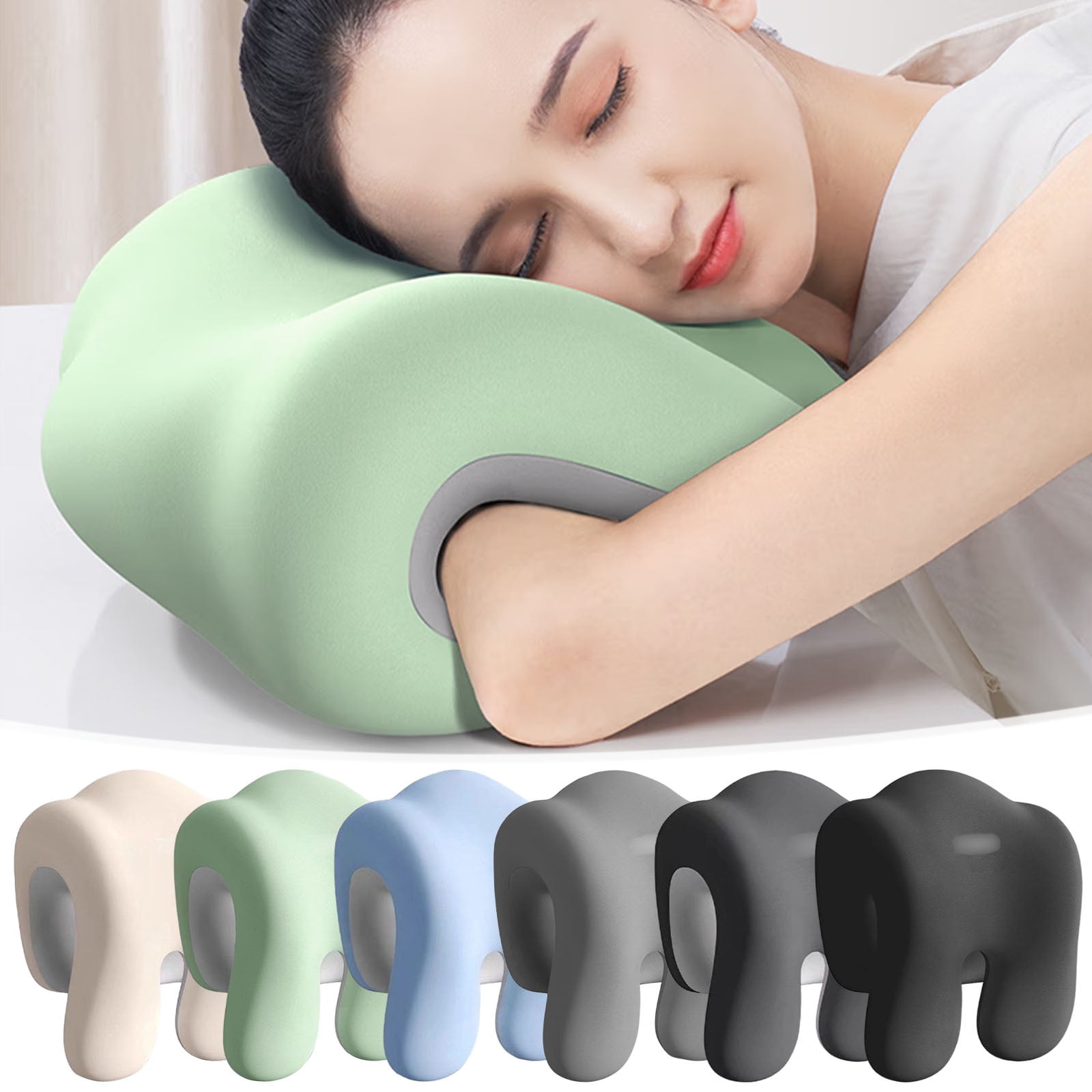 Foam Neck Pillow | Contoured Memory Foam Supportive Nap Pillow ...