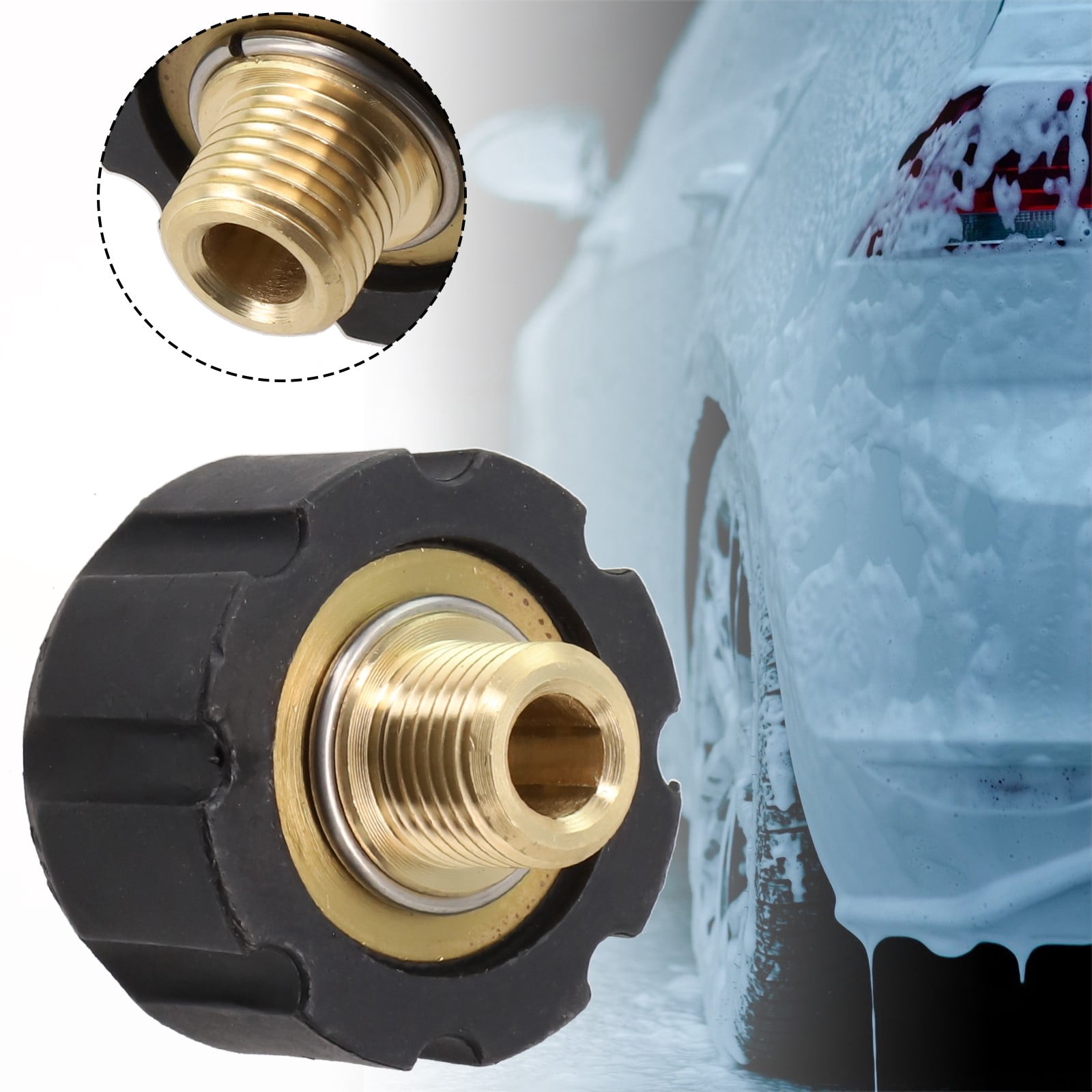 Foam Nozzle Lance Metal Adapter Launches Foam For Pressure Washer Car ...