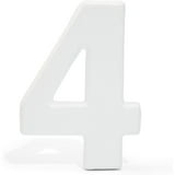 Foam Numbers for Crafts, Number 4 (White, 12 in) - Walmart.com
