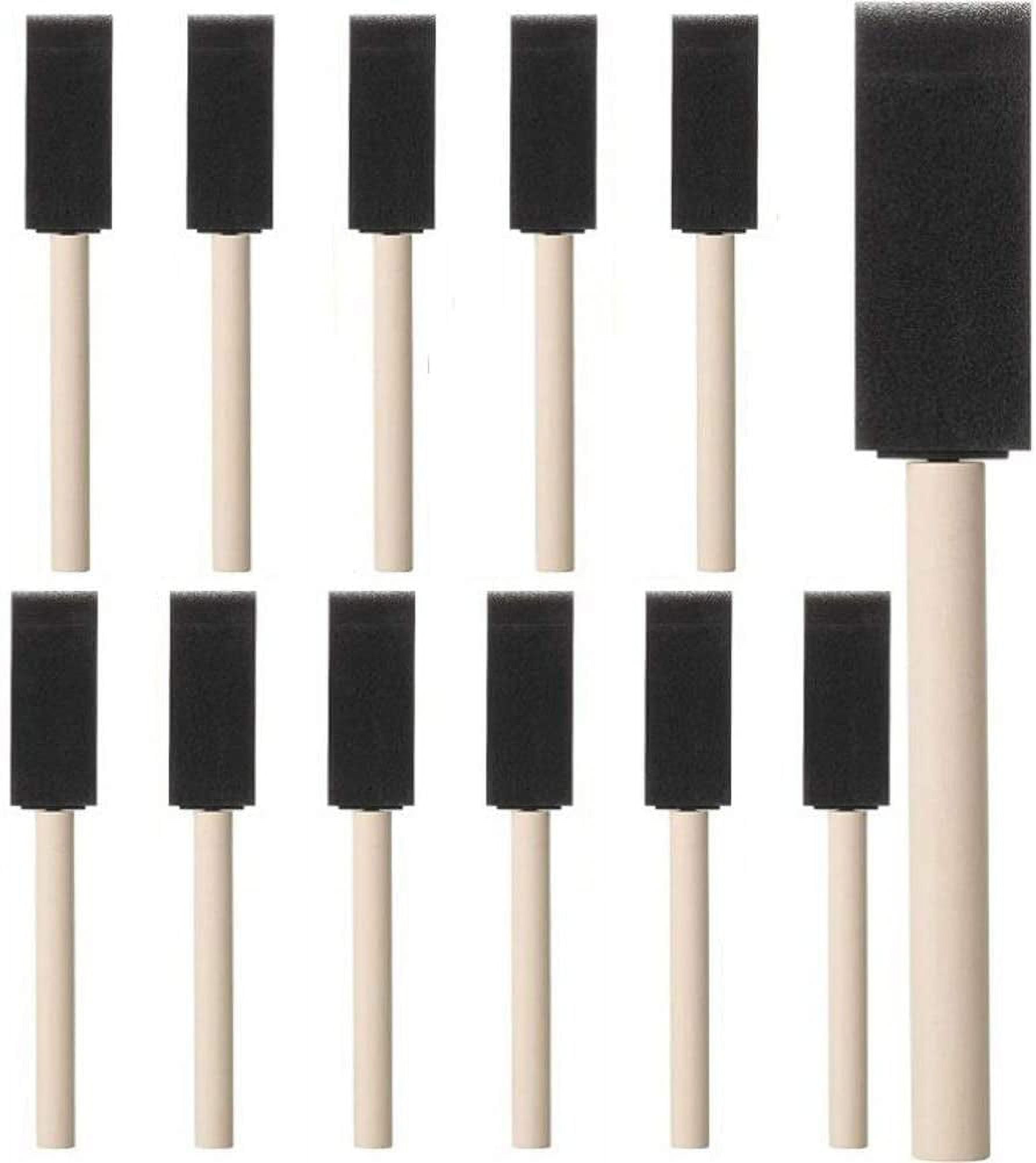 Foam Paint Brushes 12pcs 1 Inch Sponge Brushes Sponge Paint Brush Foam ...