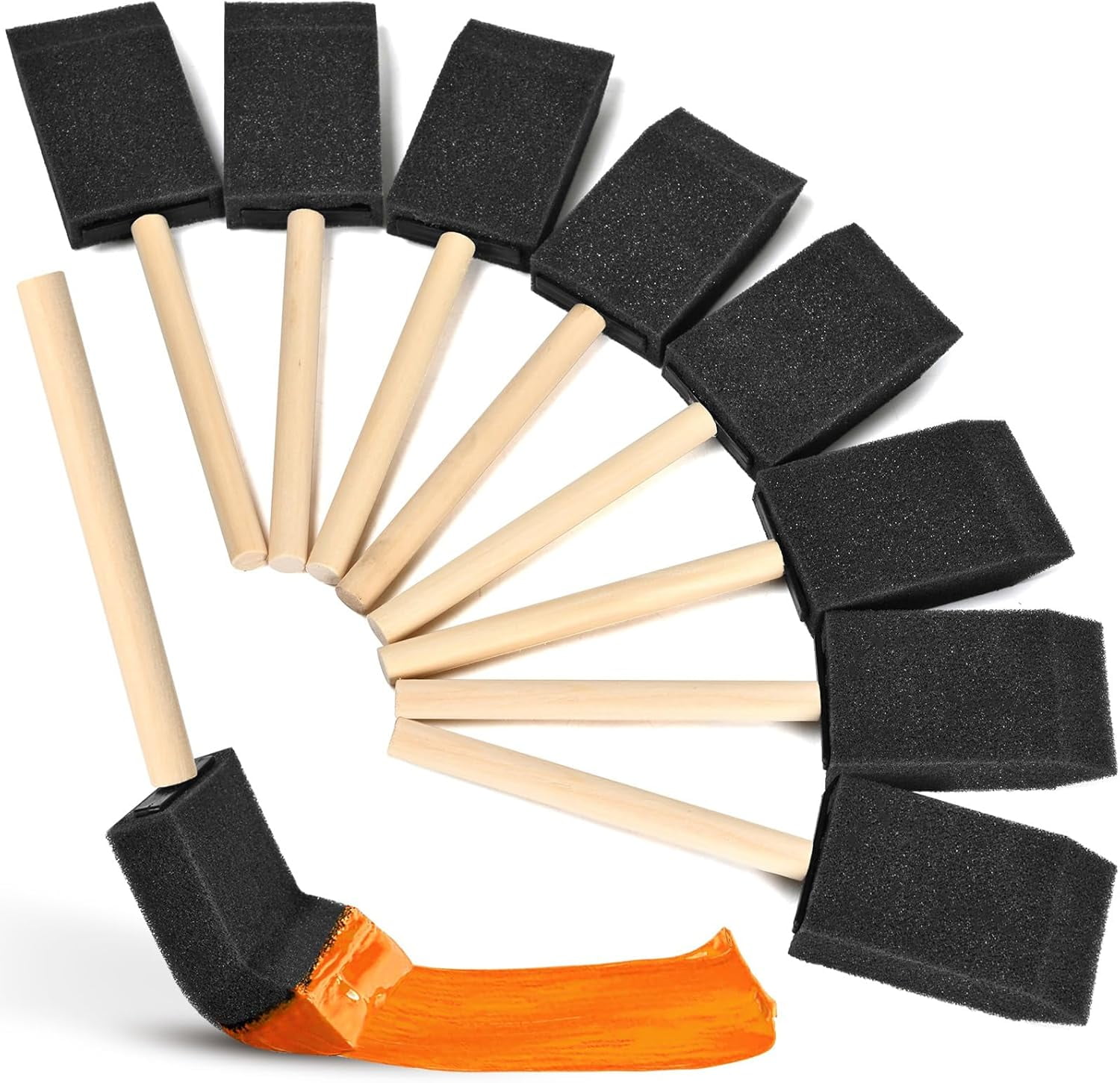 Foam Paint Brushes 8pcs Sponge Paint Brush Foam Brushes for Painting ...