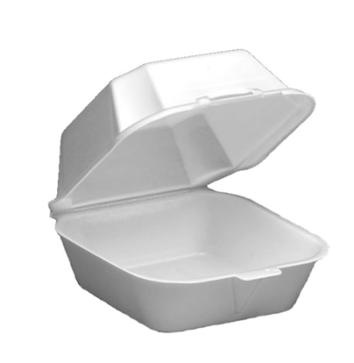 Foam Pak 6x6 Foam Hinged Container 500/CS - Walmart.com
