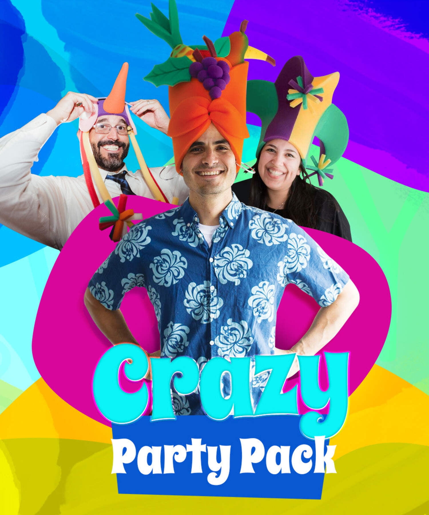 Foam Party Hats Crazy Party Hats Pack (20 Hats & 20 Headbands) - Party ...