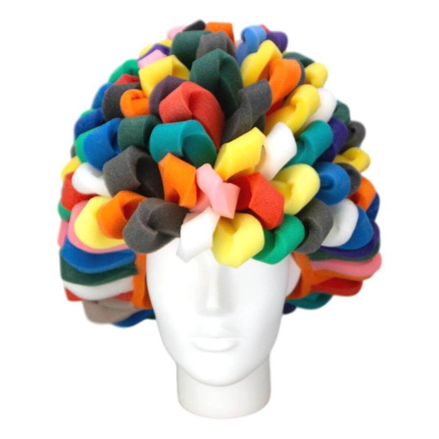 Foam Party Hats Rainbow Crazy Wig - Gay Pride Hat - LGBTQ Clothing Hat ...